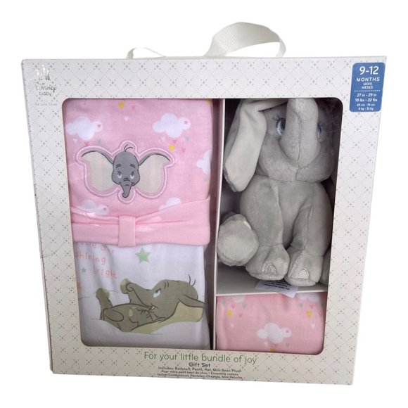 Disney | Accessories | Disney Store Dumbo Pink Girl Baby Gift Set 92m ...